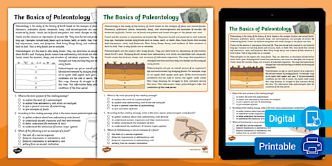 Geologic Time Scale Chart for 6th-8th Grade