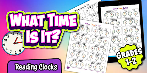 Telling Time to the Hour and Half Hour Interactive Quiz