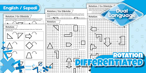 Grade 7 Maths - Term 1 - Circles Poster - Sepedi/English (CAPS Aligned)