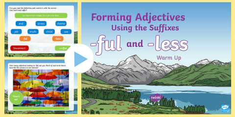 Adding '-ful' or '-less' Suffix - Differentiated Worksheet Pack