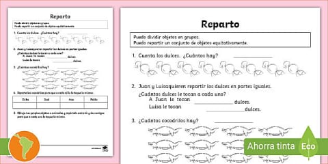 Guía de Trabajo: Agrupar y Repartir