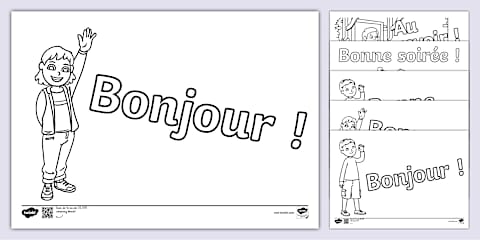 French Summer Colour by Number Activity Sheets