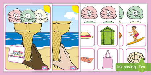 Summer Phonics Build an Ice Cream