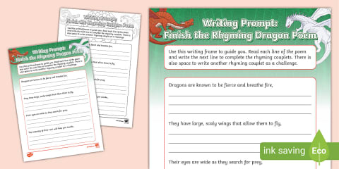 Writing Prompt: Finish the Dragon Alliteration Poem