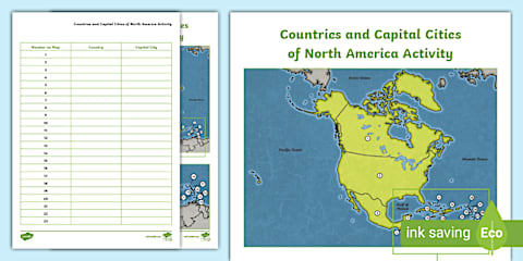 KS2 Blank North America Map