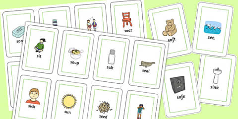 /S/ Initial Sound Snap Card Game