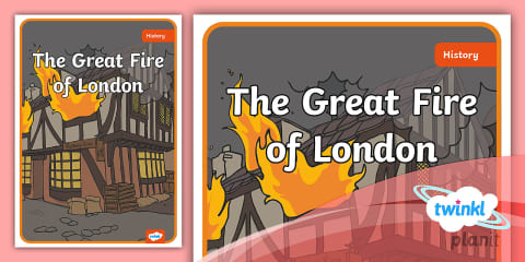 The Great Fire of London A4 Display Poster