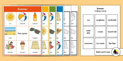 All About Me Summer Beach Ball Activity