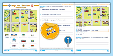 Getting to School Directions Worksheet