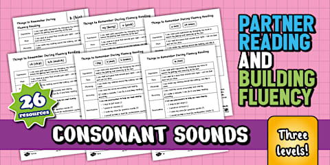 Fluency Pairs Feedback Form and Teacher Guidance Pack