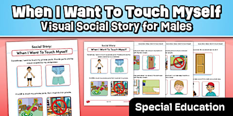 When I Want To Touch Myself Visual Social Story for Special Education ...