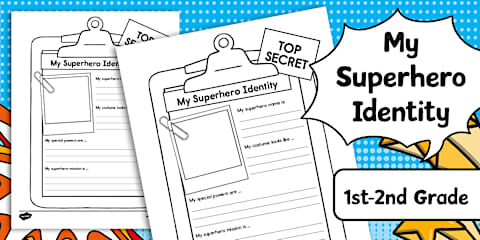 Design a Superhero Worksheet