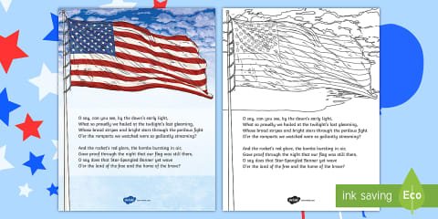 Pledge of Allegiance Coloring Sheet