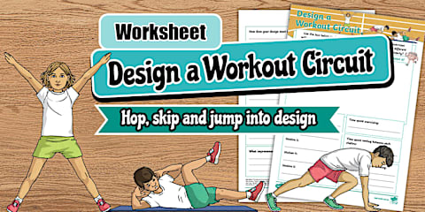 Fitness Circuit Station Challenge Cards
