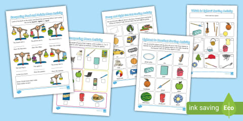 Heavy or Light Worksheet