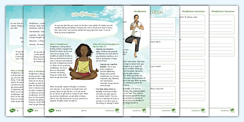 Mindfulness Differentiated Reading Comprehension