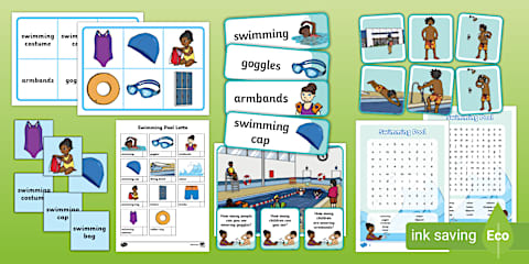 Swimming Visual Routine Cards