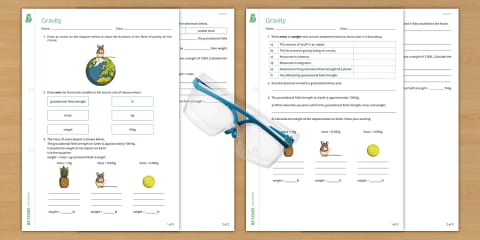 Year 7 - Year 10 Science Forces: Gravity, Mass and Weight