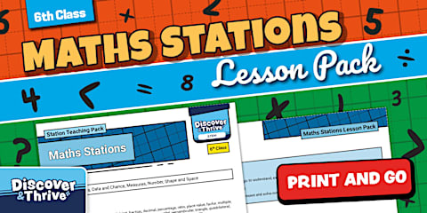 Maths Stations Lesson Pack (5th Class)