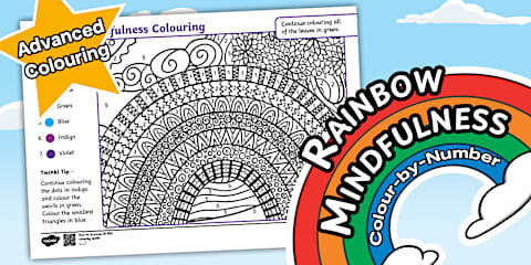 Jungle Colour by Number Counting Worksheet