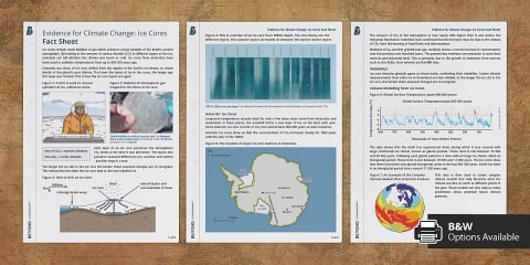 GCSE Evidence for Climate Change Ice Cores Reading Comprehension