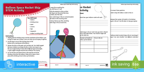 Balloon Rocket STEM Activity