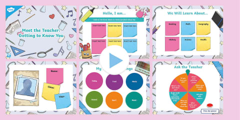 Meet the Teacher Editables