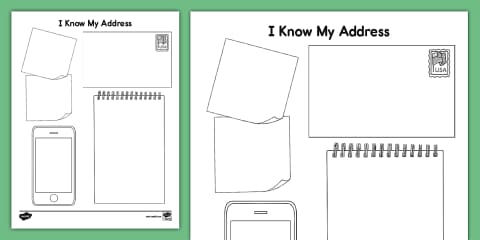 Address the Envelope Writing Worksheet