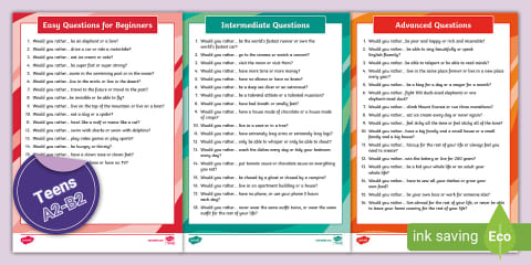 ESL Icebreaker: Would You Rather...? [Teens, B1]