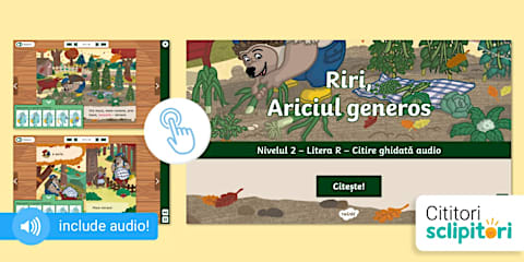 Litera E: Eros generos – Citire după imagini și întrebări audio