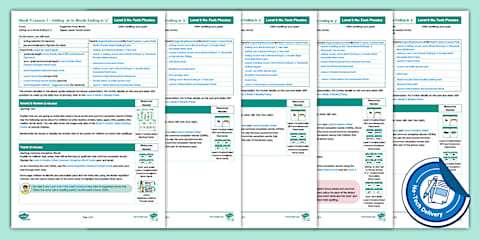 Twinkl Phonics Polysyllabic Words - Level 4 Week 4 Lesson Plan