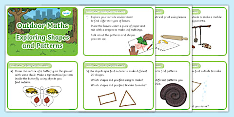 Outdoor Maths Area Activities Pack