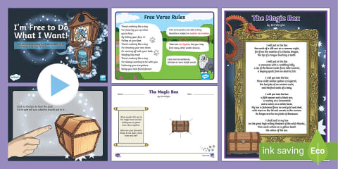 Free Verse Poem PowerPoint