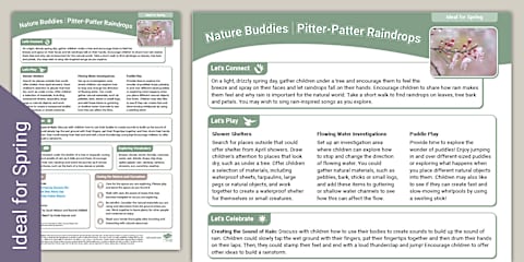 EYFS Ages 2-3 Planning Web: Spring Outdoor Learning Ideas