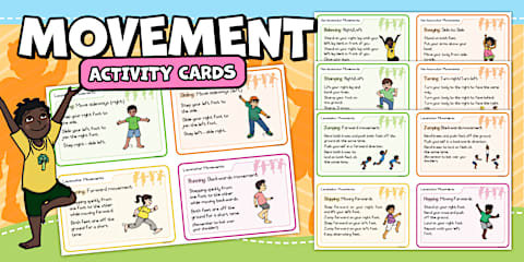 Grade 2 Performing Arts Term 3 Movement Sequence Cards (CAPS Aligned)