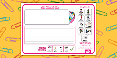 All About Me Think and Share PowerPoint