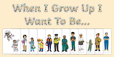 When I Grow Up Worksheet / Worksheet - EYFS, Early Years, KS1, Key ...