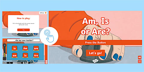 Present Simple Interactive Quiz | am-is-are