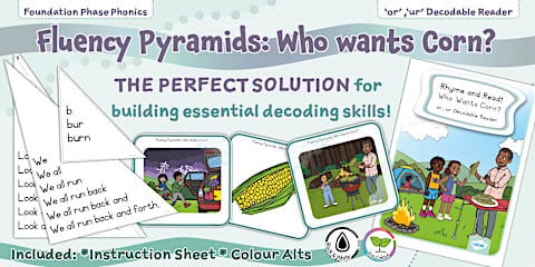 Foundation Phase Phonics - or, ur Decodable Readers - Fluency Pyramids ...