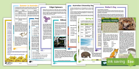 Platypus Behavioural Adaptations Reading Comprehension