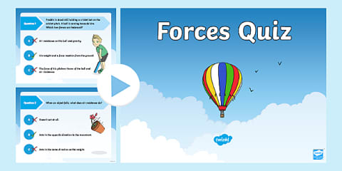 Contact and Non-Contact Forces SlideShow and Supporting Worksheet