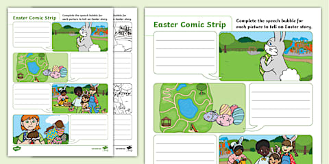 Halloween Finish the Comic Strip Worksheet