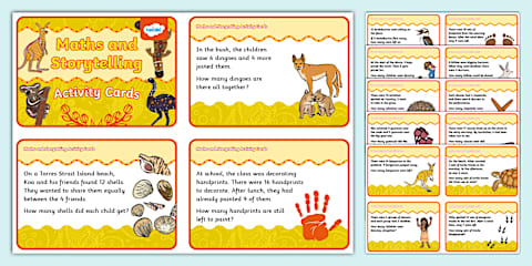 Addition and Subtraction to 10 Word Problem Challenge Cards