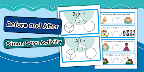 Before and After Concept Activity Pack