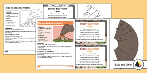 Erupting Volcano Science Fair Project for 3rd-5th Grade