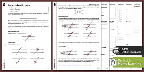 Year 7 - Year 10 Maths Angle Rules: Knowledge Organiser