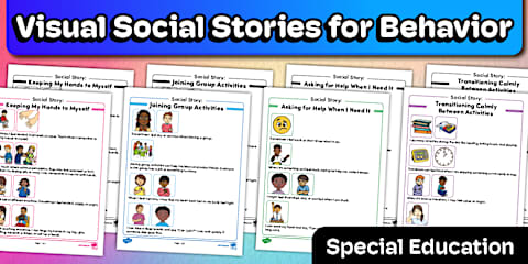 Visual Social Stories for Special Education | Keeping My Hands to Myself