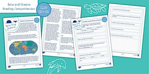 Year 5 Seas and Oceans Reading Comprehension (Ages 9 - 10)