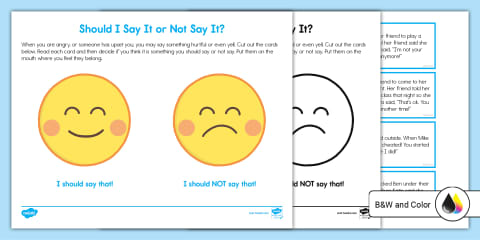 Think It or Say It? Interactive Sorting Game