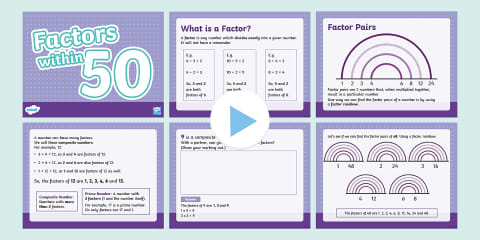 Factor Rainbow Display Poster